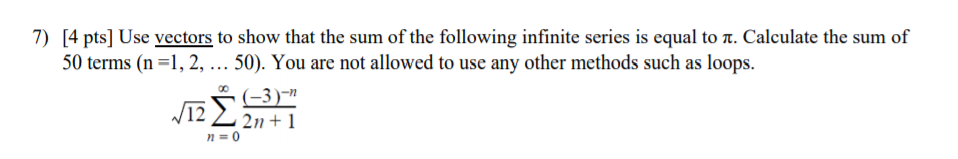 Solved 7) [4 pts] Use vectors to show that the sum of the | Chegg.com