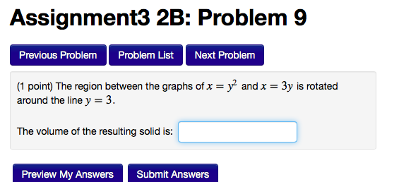 Solved Assignment3 2b Problem 9 Previous Problem Problem 