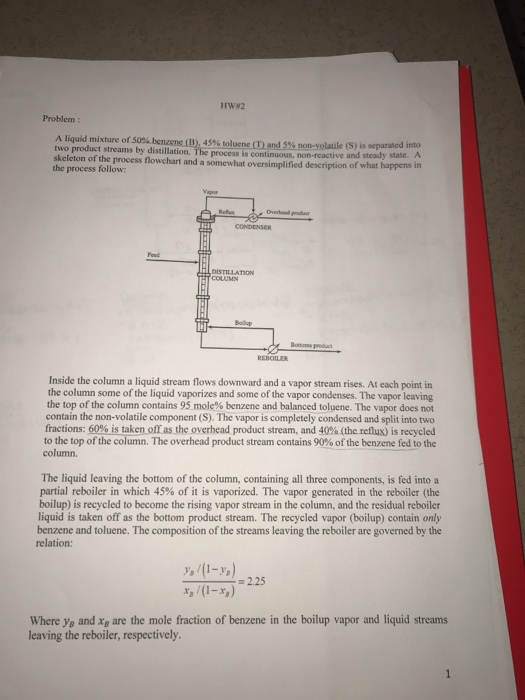 Solved Hww2 Problem: A liquid mixture orsoa benzers(B) 45% | Chegg.com