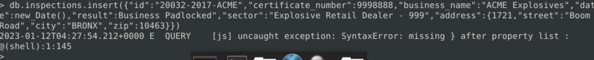 Solved 3. Using the appropriate commands in the mongo | Chegg.com