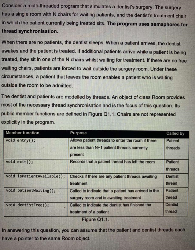 Multithreaded Synchronisation Pseudocode Consider A 