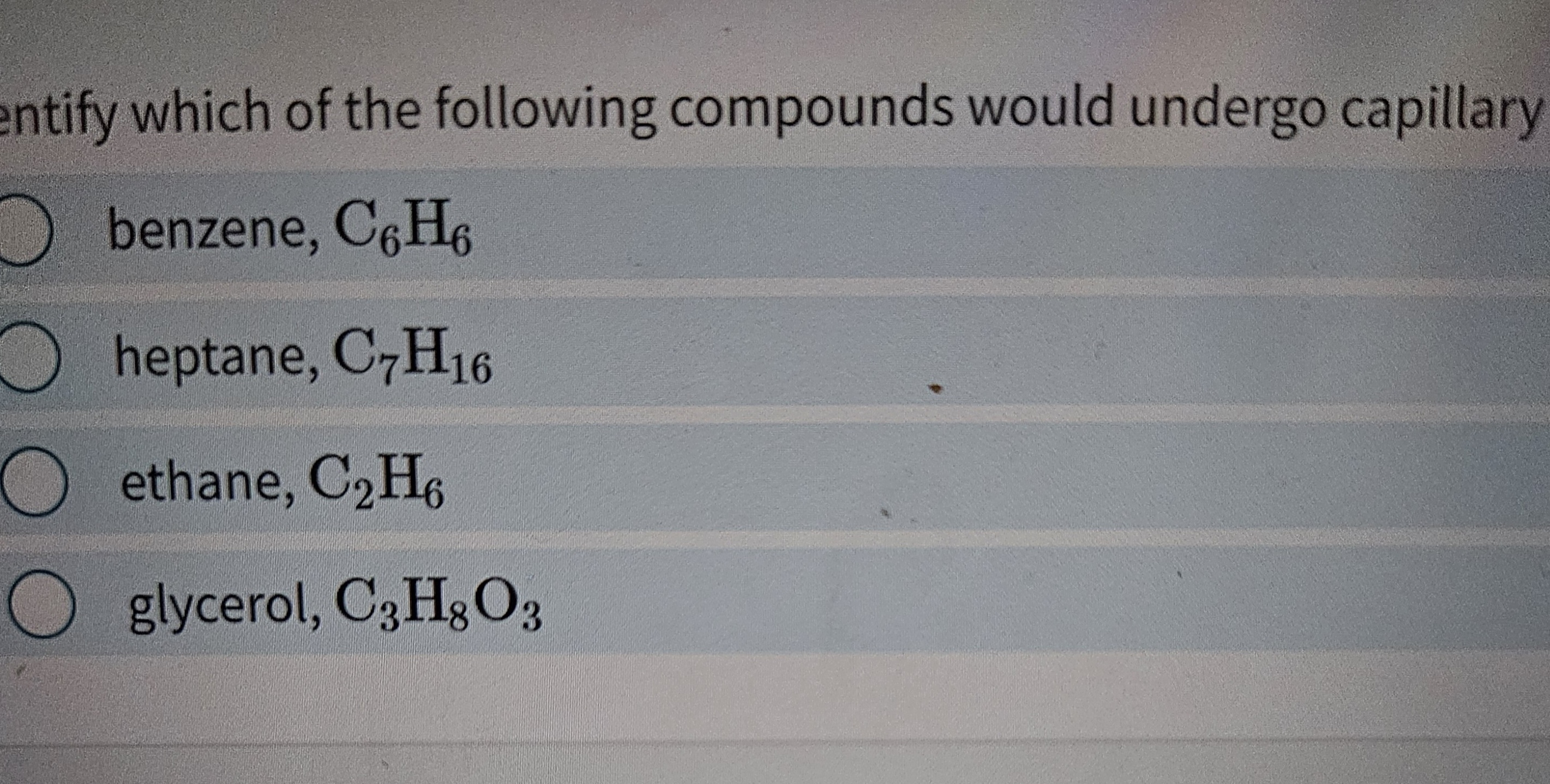 Solved ntify which of ﻿the following compounds would undergo | Chegg.com