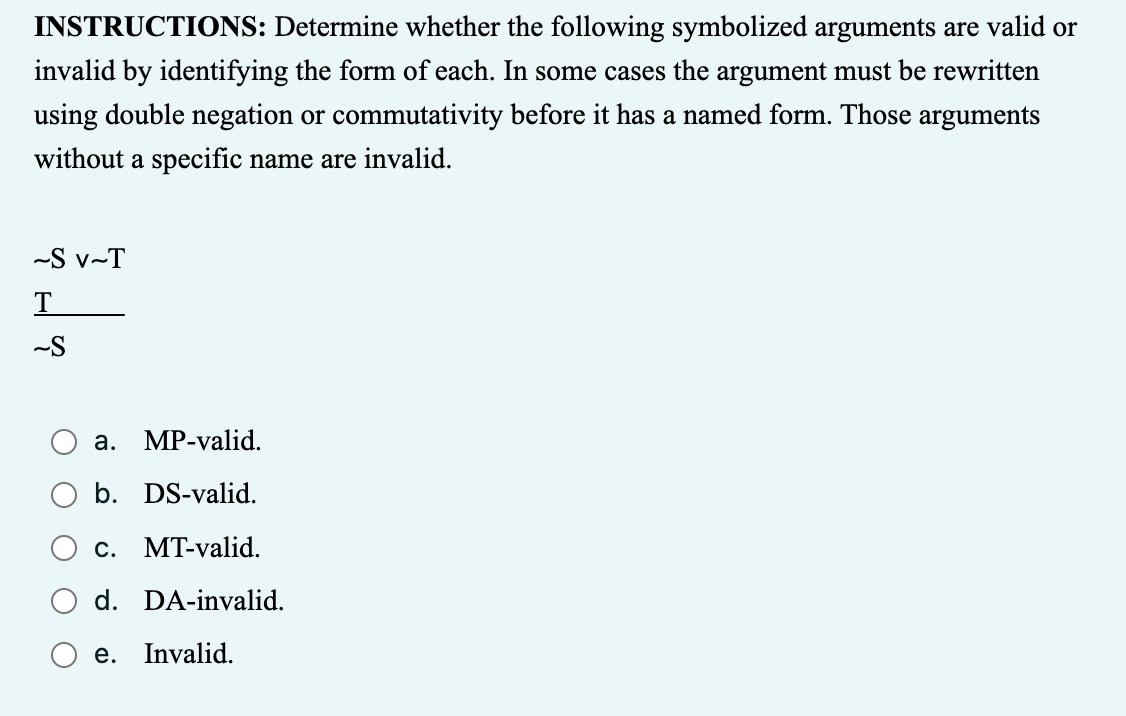 Solved INSTRUCTIONS: Determine whether the following | Chegg.com