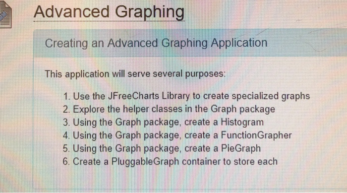 Advanced Graphing Creating an Advanced Graphing | Chegg.com