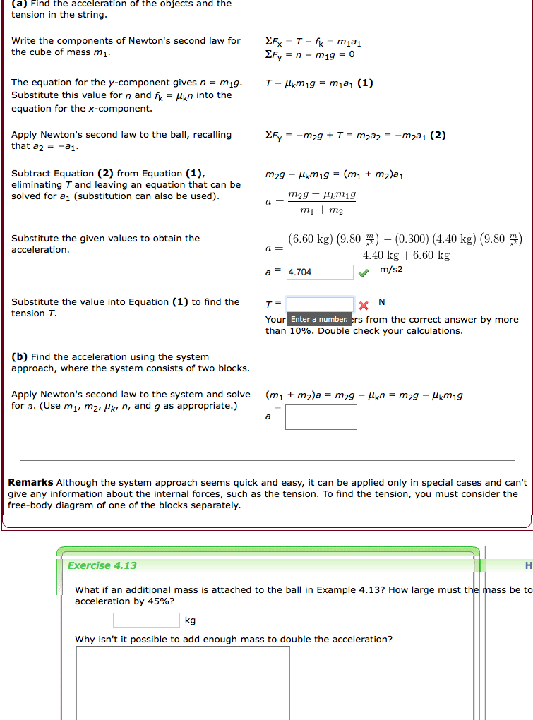 Solved (a) Find the acceleration of the objects and the | Chegg.com