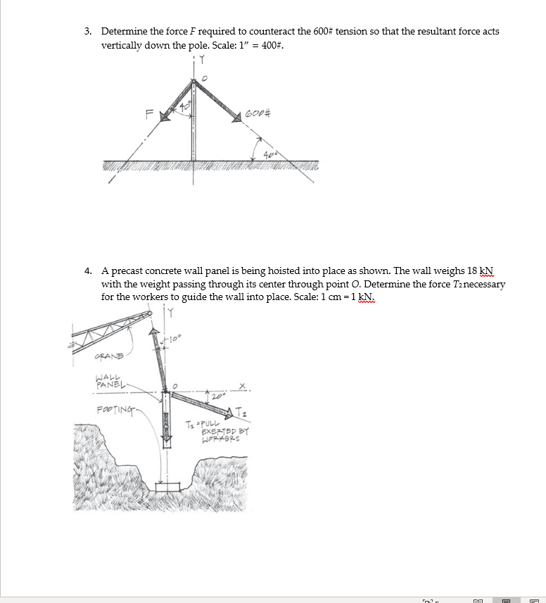 Solved 3. Determine the force F required to counteract the | Chegg.com