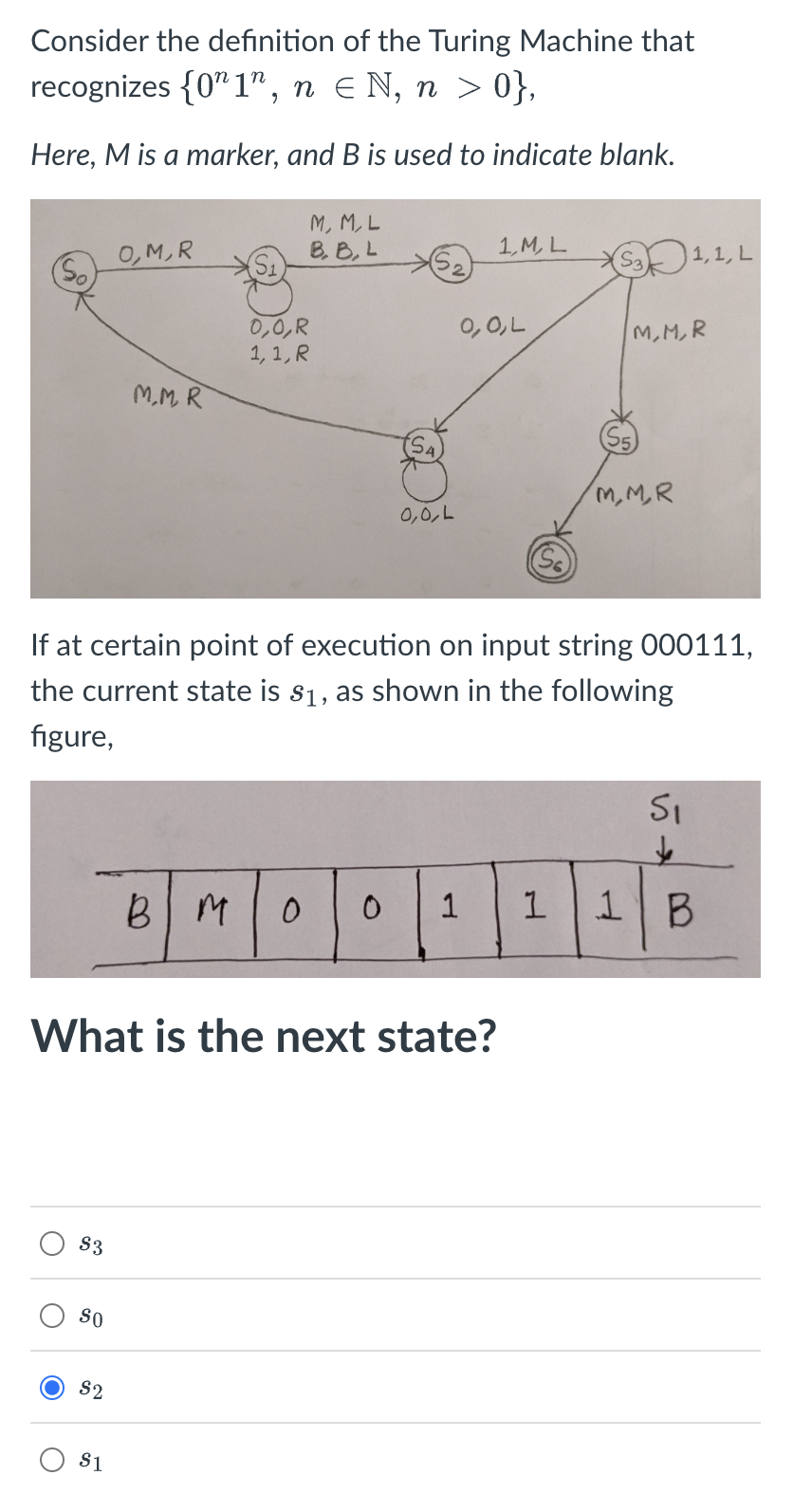 Consider the definition of the Turing Machine that | Chegg.com