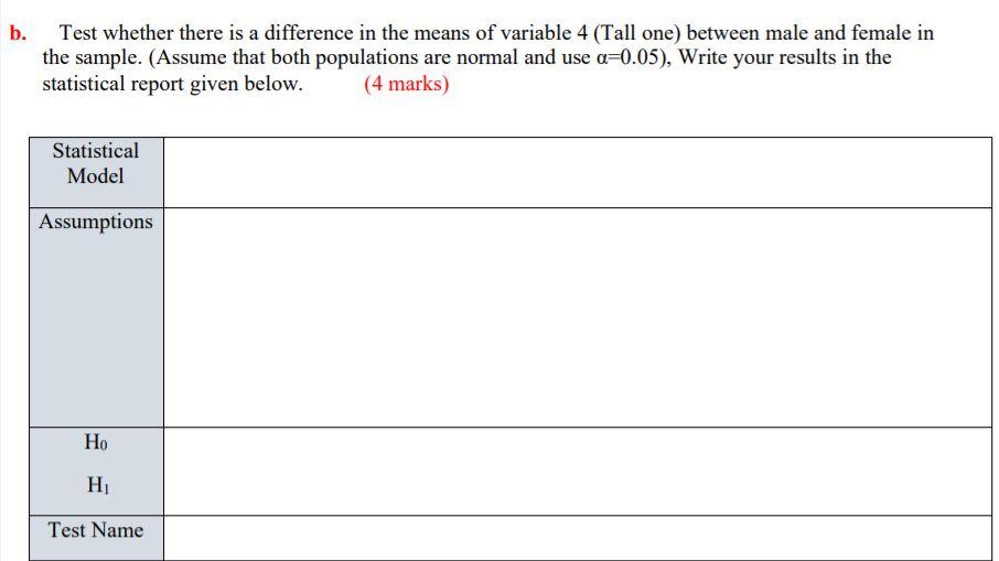 Solved 9 Variable1 Variable2 Variable3 Variable4 Variable5 | Chegg.com