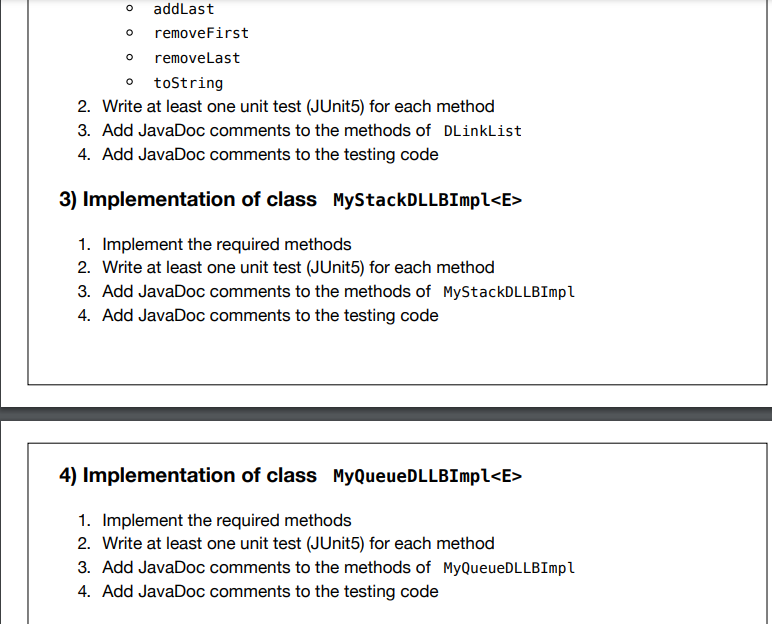 Programming in Java - project/homework I Working | Chegg.com