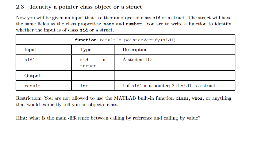 The first task is to write a class that records a | Chegg.com