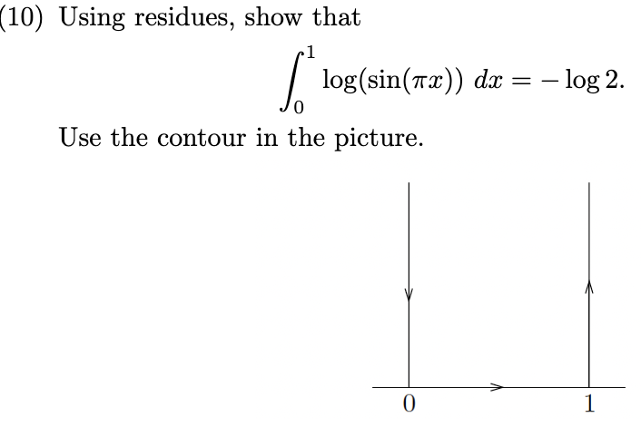 Solved 10) Using residues, show that | Chegg.com