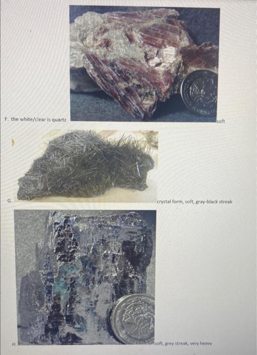 Solved 4) Identify the following ore minerals. State their | Chegg.com