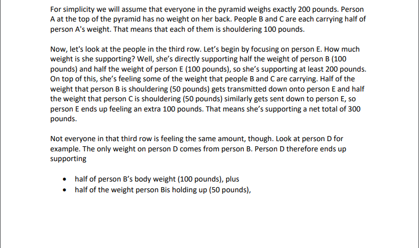 Solved Project 2: Human Pyramids cS 1410 Background A human | Chegg.com