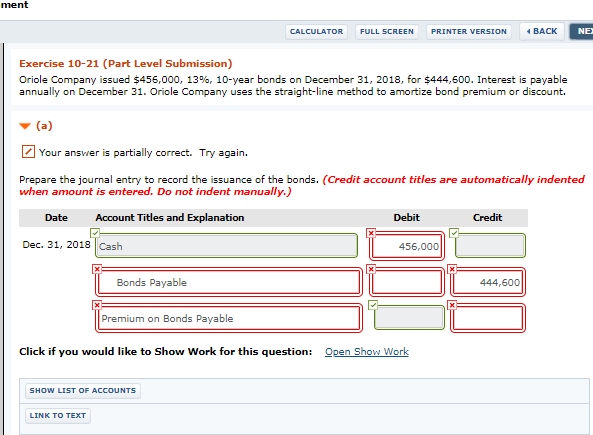 Solved ment CALCULATOR FULL SCREEN PRINTER VERSION 4 BACK NE | Chegg.com