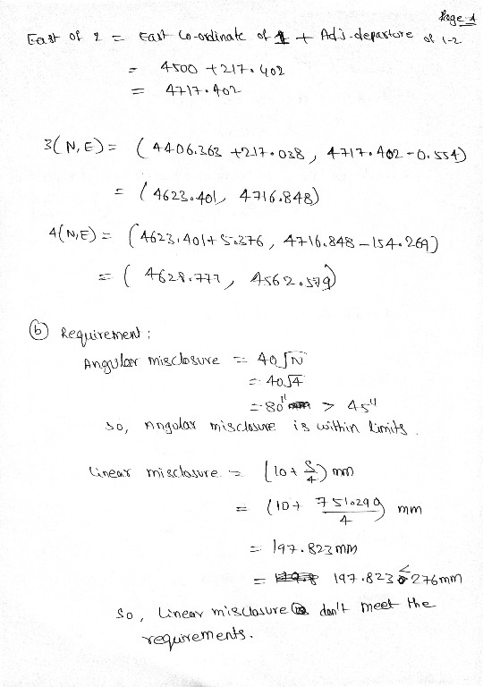 Solved Traverse Computation Actual Sam of Honzoutal Angle | Chegg.com