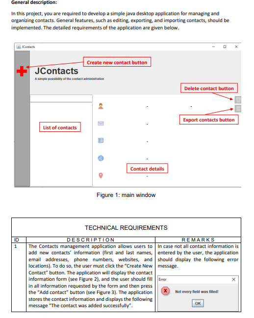 Solved General description: In this project, you are | Chegg.com