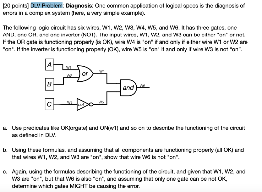 % 6 wires. :- ON(W1), ~ON(W1). :- ON(W2), ~ON(W2). :- | Chegg.com