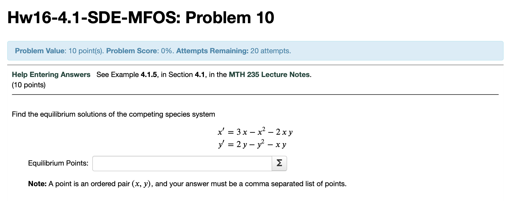 Solved Hw16-4.1-SDE-MFOS: Problem 10 Problem Value: 10 | Chegg.com