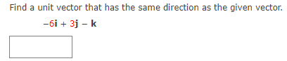 Solved Find a unit vector that has the same direction as the | Chegg.com