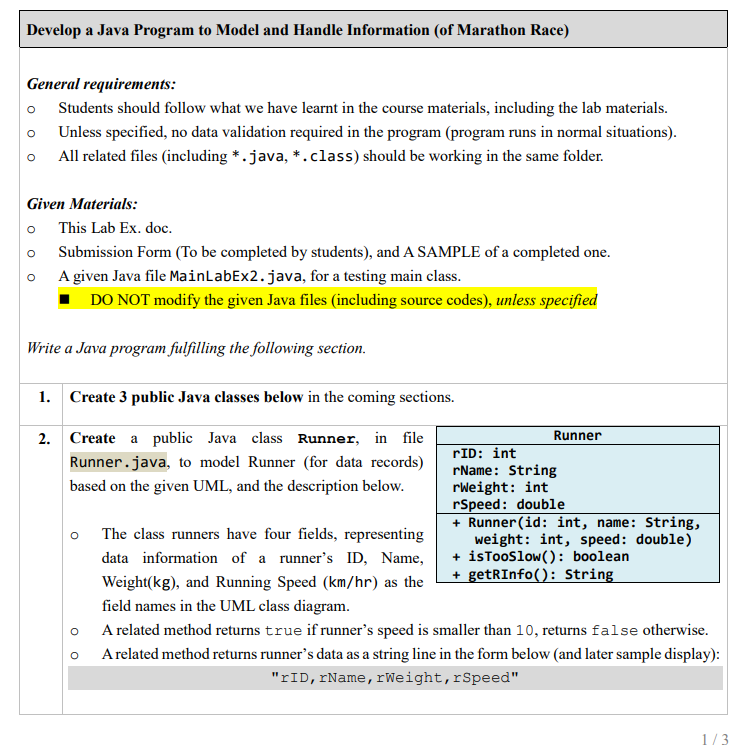 Solved Develop a Java Program to Model and Handle | Chegg.com