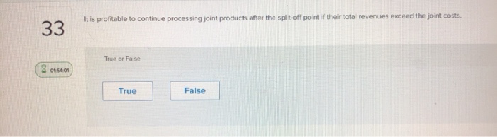 Solved It is profitable to continue processing joint | Chegg.com