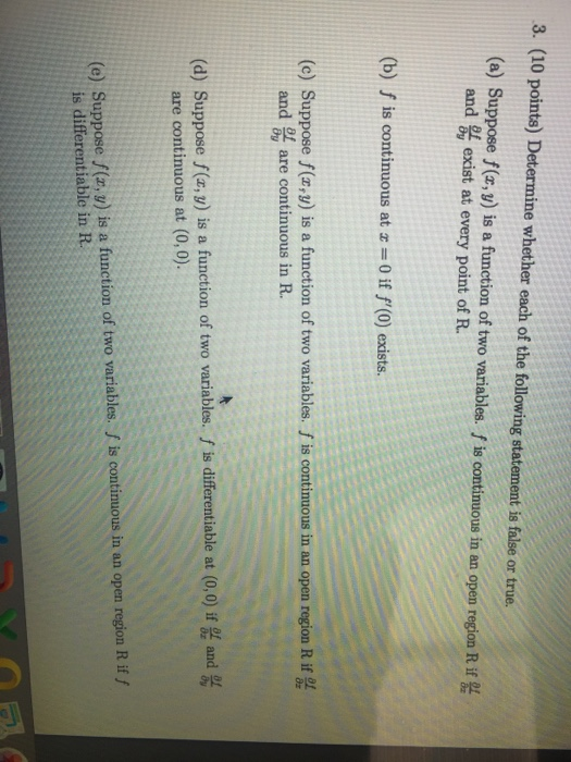 Solved 3. (10 points) Determine whether each of the | Chegg.com Solved 3. (10 points) Determine whether each of the | Chegg.com