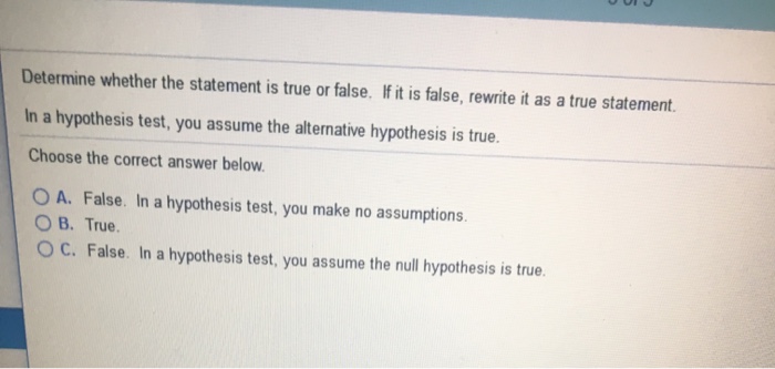Solved Determine whether the statement is true or false. If | Chegg.com Solved Determine whether the statement is true or false. If | Chegg.com
