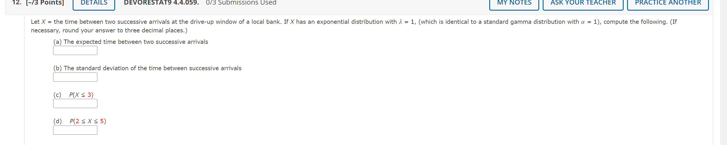 Solved necessary, round your answer to three decimal | Chegg.com