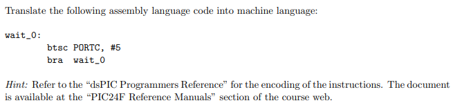Translate the following assembly language code into | Chegg.com
