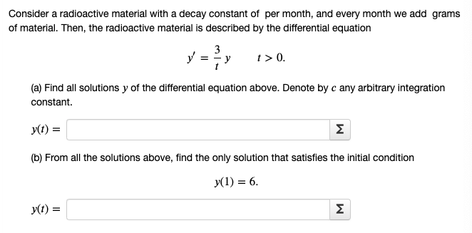 Solved Consider a radioactive material with a decay constant | Chegg.com