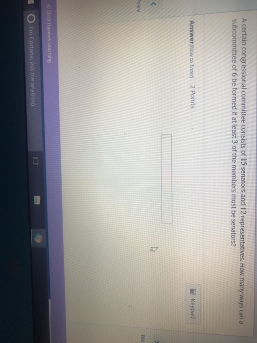 Solved A certain congressional committee consists of 15 | Chegg.com