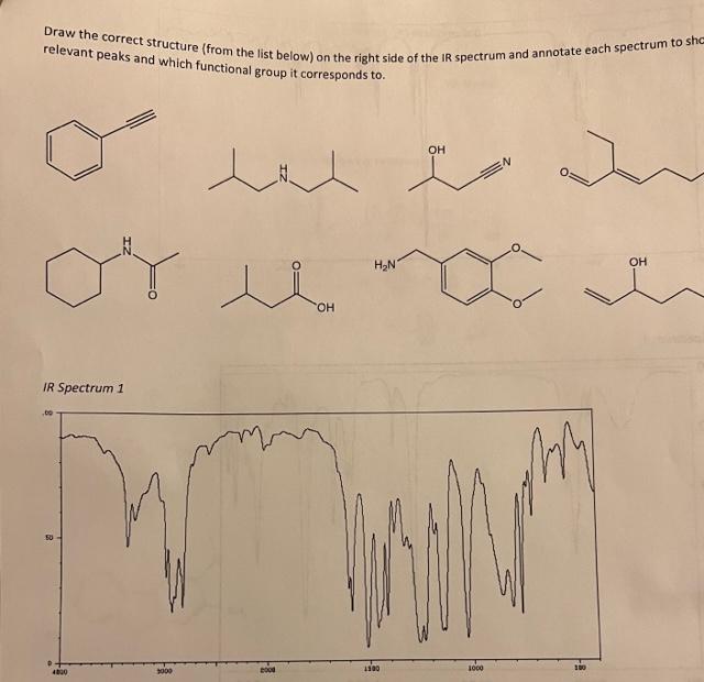 Solved Draw the correct structure (from the list below) on | Chegg.com