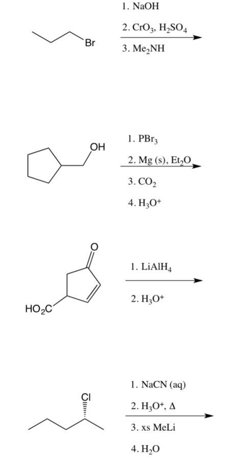 Solved EtNH2 OEt 1. NaCN 2. H3O+, A 3. SOCl2 1. NH3 i 2. | Chegg.com