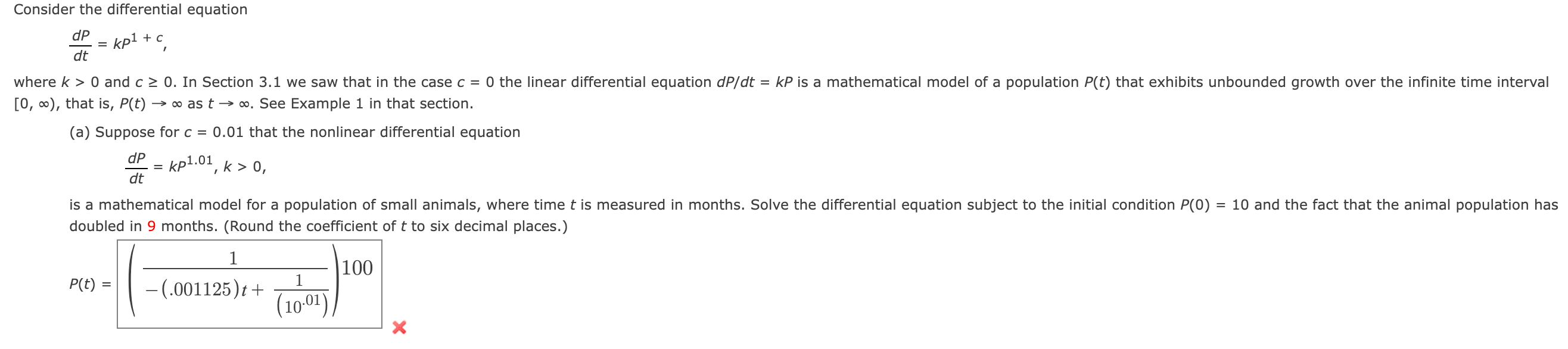 Solved Consider the differential equation dP dt = kp1 +, . | Chegg.com