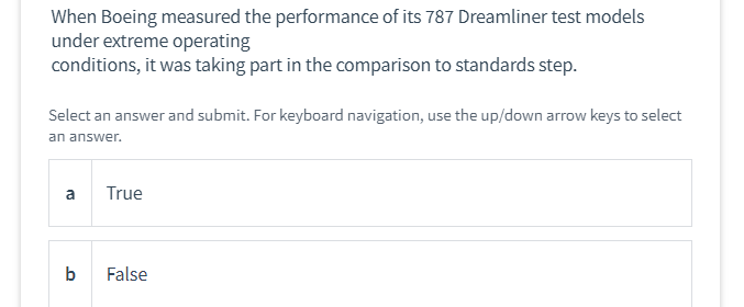 Solved When Boeing measured the performance of its 787 | Chegg.com