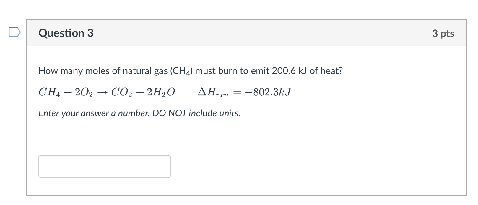 Solved How many moles of natural gas (CH4) must burn to emit | Chegg.com