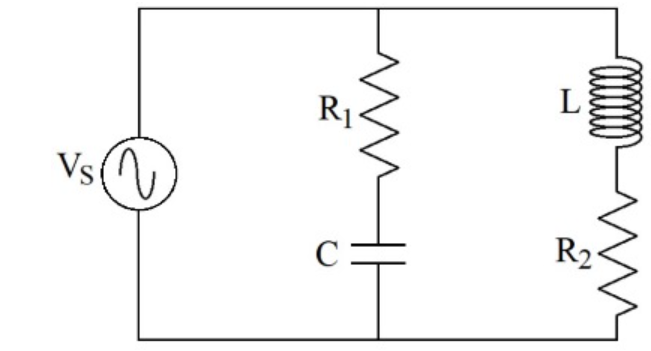 Solved For the circuit shown:VS = (131 V)Cos[(2160 | Chegg.com