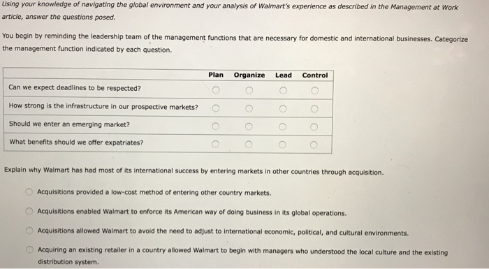 Solved Using your knowledge of navigating the global | Chegg.com