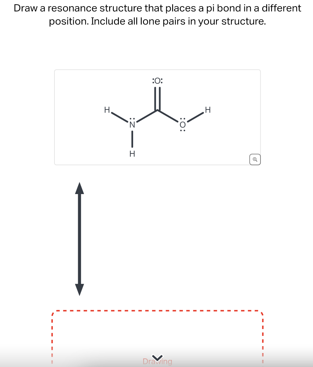 Solved Draw a resonance structure that places a pi bond in a | Chegg.com