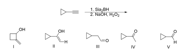 Solved 1. Sia BH 2. NaOH, H2O2 OH OH Tot -H H III IV | Chegg.com