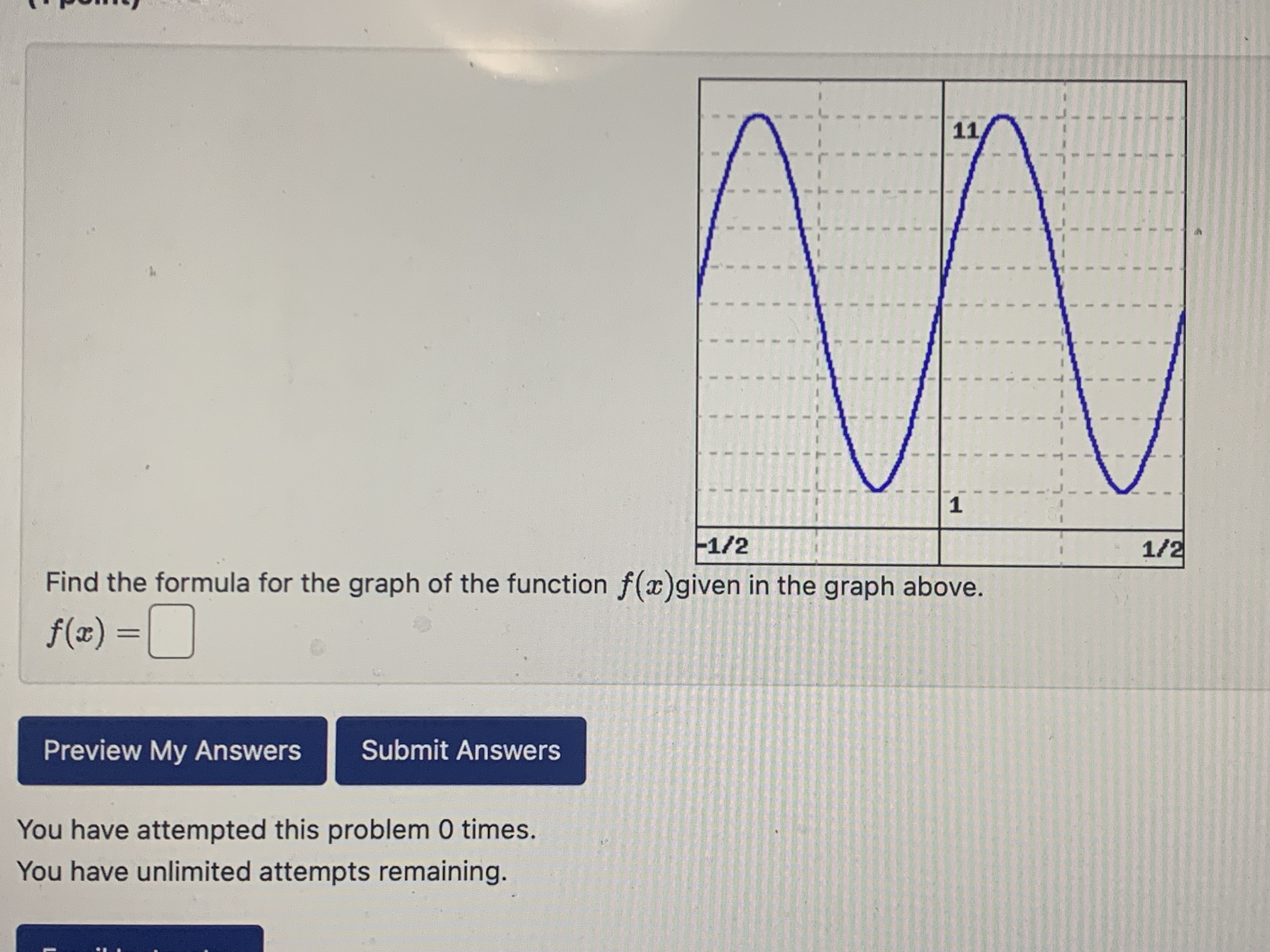 Solved Find the formula for the graph of the function f(x) | Chegg.com