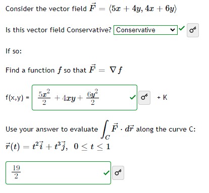 Solved Consider the vector field F = (5x + 4y, 4x + 6y) Is | Chegg.com