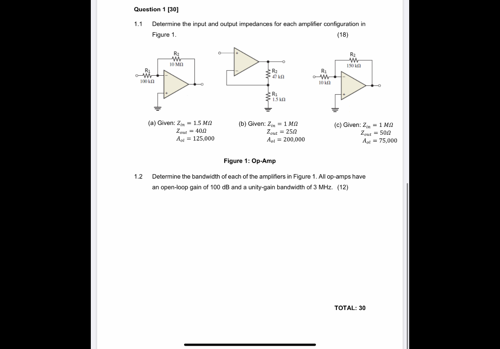 Solved 11 Determine The Input And Output Impedances For 
