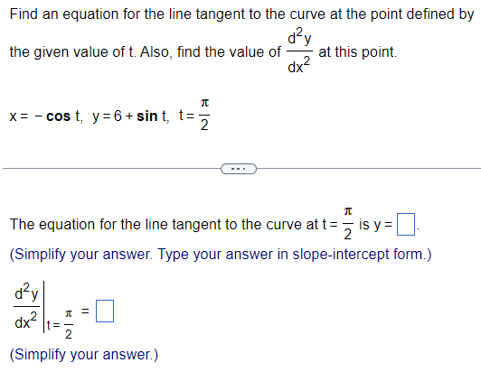 Find an equation for the line tangent to the curve at | Chegg.com
