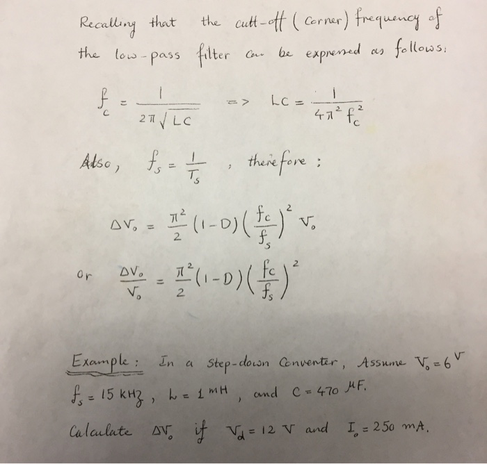 Solved Power electronics solve the example | Chegg.com