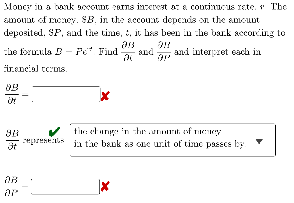 Solved Money in a bank account earns interest at a | Chegg.com