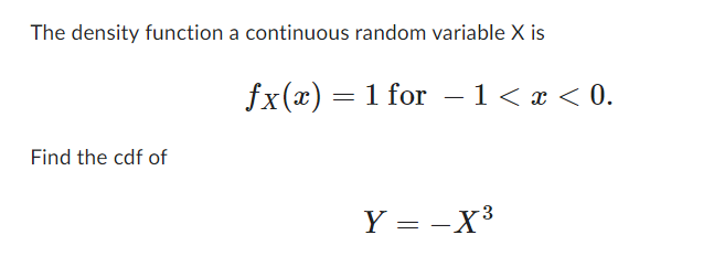 Solved The density function a continuous random variable X | Chegg.com