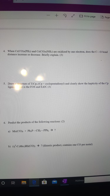 Solved - + Fit to page 1 Page 4. When CHCO(PH) and | Chegg.com