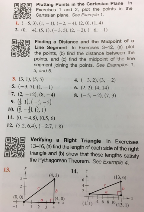 Solved OO Plotting Points in the Cartesian Plane In | Chegg.com