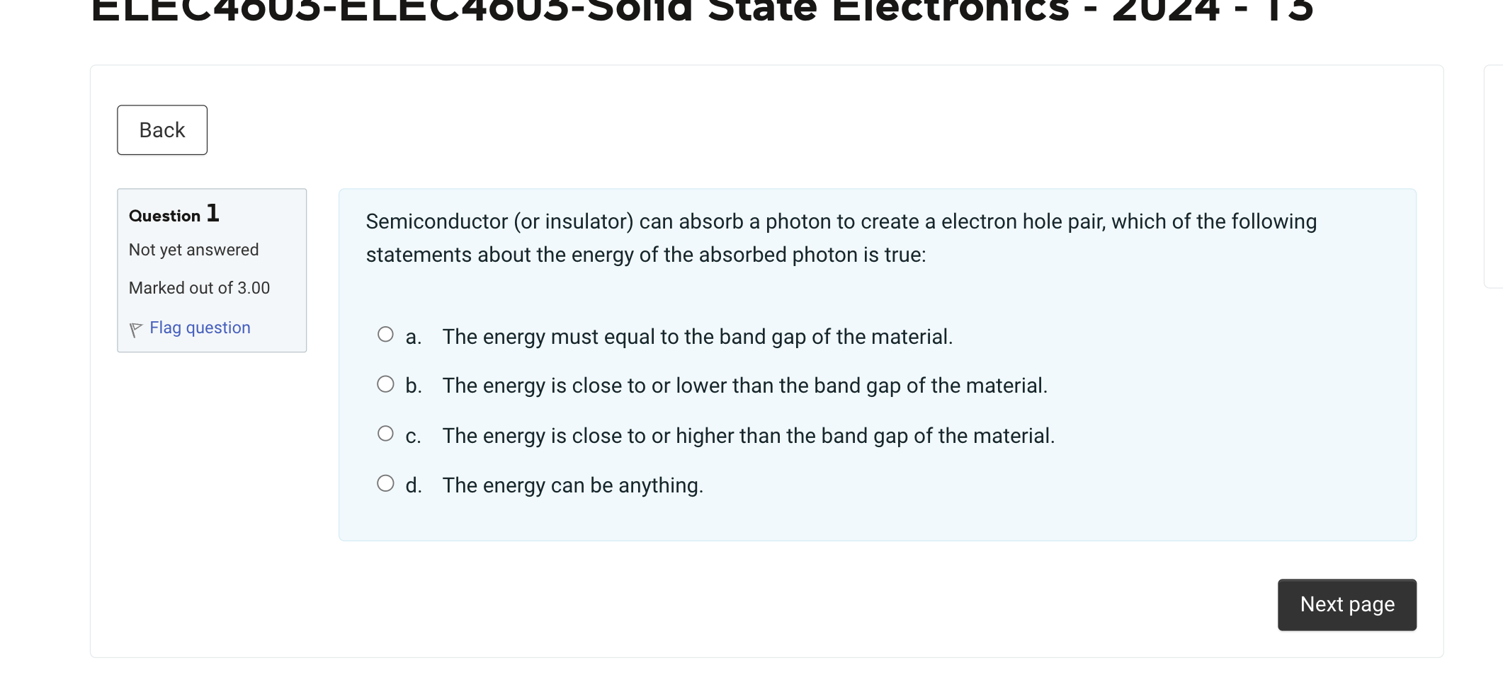 Solved Semiconductor (or insulator) ﻿can absorb a photon to | Chegg.com
